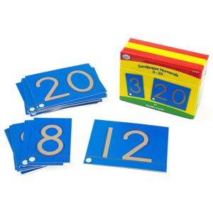 didax educational resources sandpaper numerals 0-20 cards