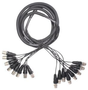 rockville sx810 8 channel 10 foot xlr snake (female to male)