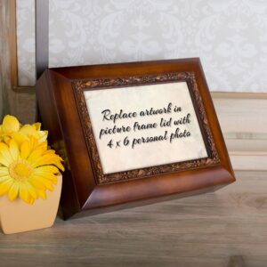 Cottage Garden Broken Chain Little Knew God Goin Woodgrain Embossed Ashes Bereavement Urn Box