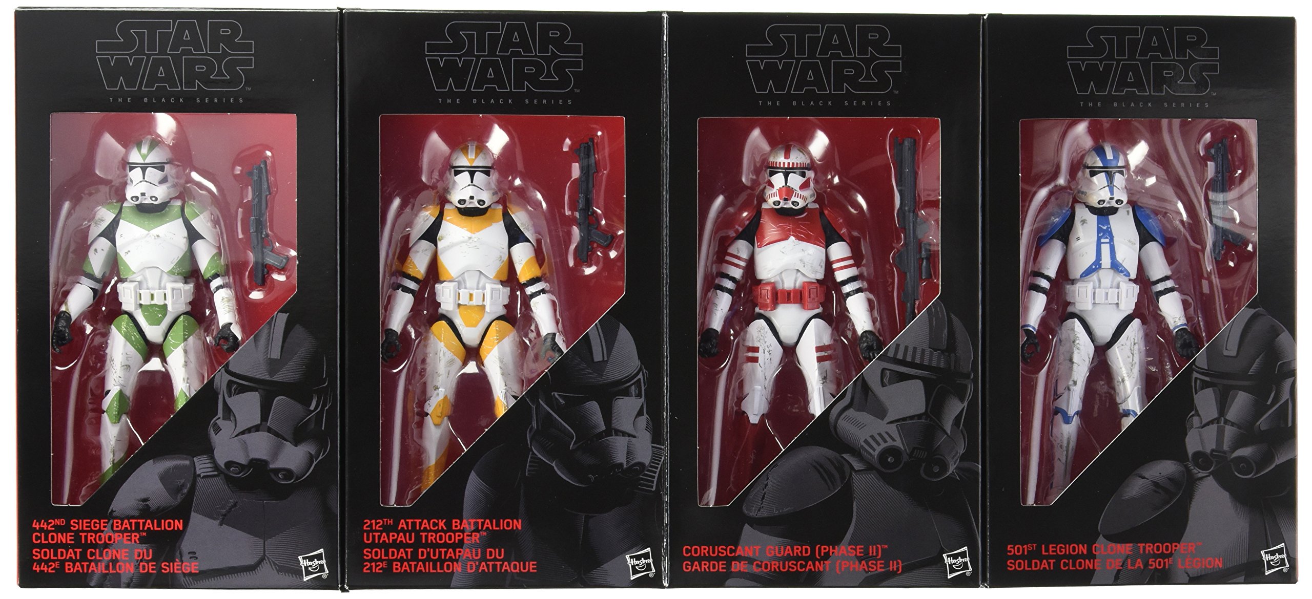 Star Wars The Black Series Clone Troopers of Order 66 6-Inch Action Figures