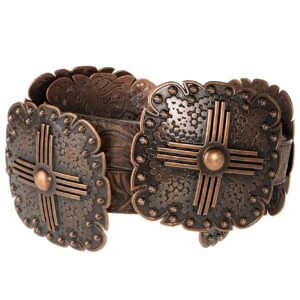 angel ranch 1" brown ladies' fashion belt