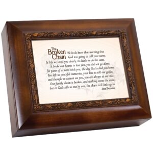 cottage garden broken chain little knew god goin woodgrain embossed ashes bereavement urn box