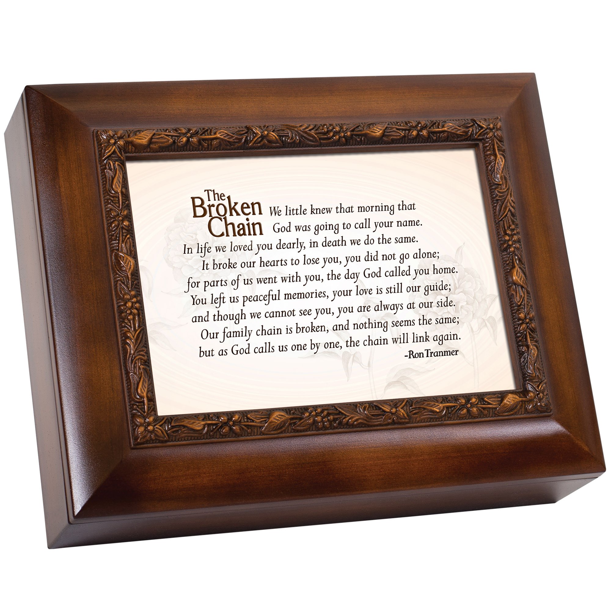 Cottage Garden Broken Chain Little Knew God Goin Woodgrain Embossed Ashes Bereavement Urn Box