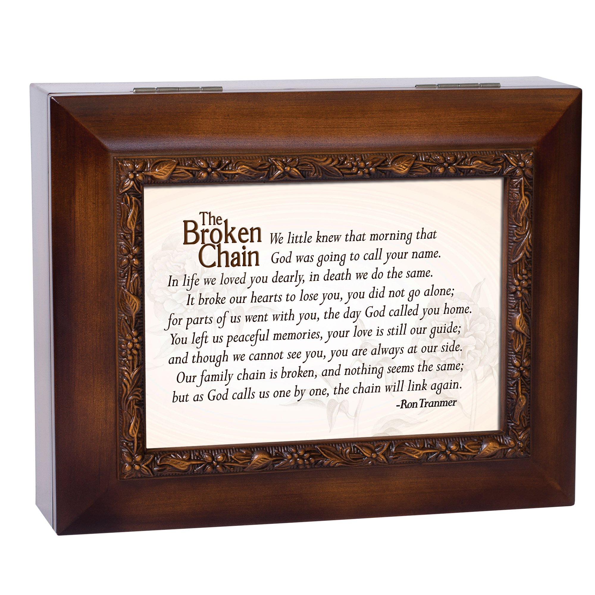 Cottage Garden Broken Chain Little Knew God Goin Woodgrain Embossed Ashes Bereavement Urn Box