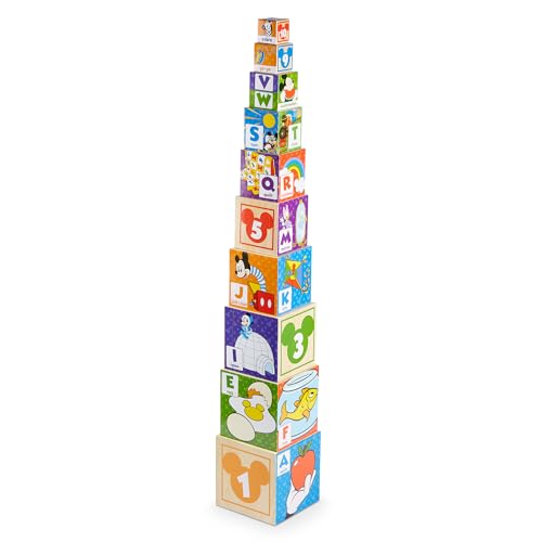 Melissa & Doug Disney Mickey Mouse ABC-123 Nesting & Stacking Blocks