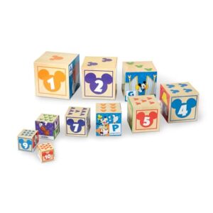 Melissa & Doug Disney Mickey Mouse ABC-123 Nesting & Stacking Blocks