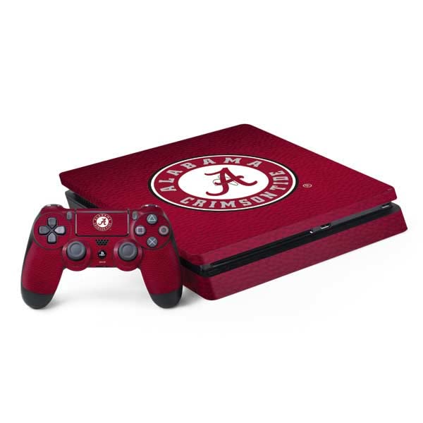 Skinit Decal Gaming Skin Compatible with PS4 Slim Bundle - Officially Licensed College University of Alabama Seal Design