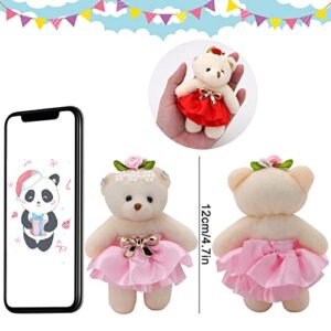 Sealive Stuffed Animals Plush Bears (1 Dozen), Mini Bear Stuffed Animal Bulk Assorted Toys for Birthday Cake Wedding Decorations Party Favors Supplies