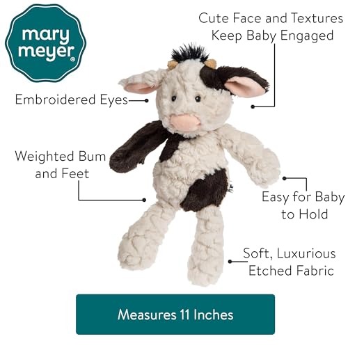 Mary Meyer Putty Nursery Bunny Soft Toy, Cow, 1 Count (Pack of 1)