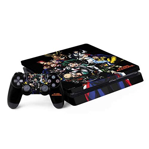 Skinit Decal Gaming Skin Compatible with PS4 Slim Bundle - Officially Licensed Funimation My Hero Academia Main Poster Design