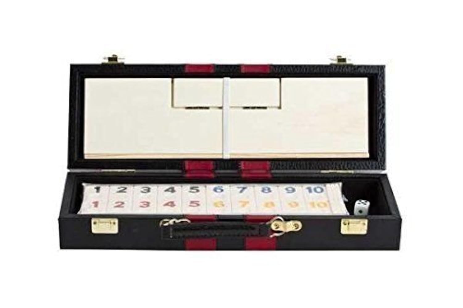 Deluxe Rummy Wooden Racks Case Games Fun Family Card Board Games Dice Game Night ,#G14E6GE4R-GE 4-TEW6W249496