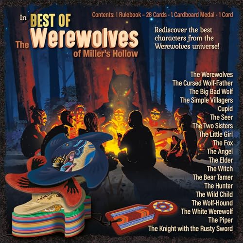 Zygomatic Best of The Werewolves of Miller's Hollow Party Game Box Set - Ultimate Character Collection! Bluffing & Deduction Game for Kids and Adults, Ages 10+, 8-28 Players, 30 Min Playtime, Made