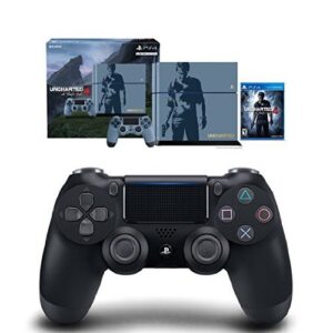 playstation 4 500gb console - uncharted 4 limited edition bundle + black dualshock 4 wireless controller