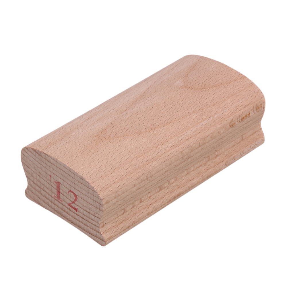 Yibuy Bass Guitar Fretboard Sanding Wood Block 12# Guitar Radius Sanding Block Tool for DIY