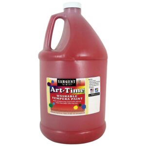 sargent art - sar173620 17-3620 128 ounce red art-time washable tempera paint, gallon, 1 gallon