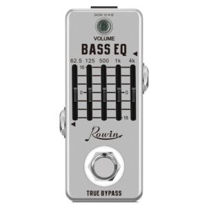 rowin bass equalize pedal 5 band for bass with true bypass