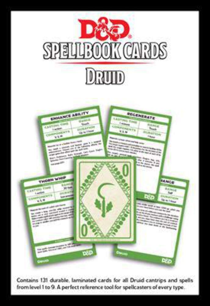 Dungeons & Dragons: Spell Book Cards: Druid Deck Card Game (8 Players)