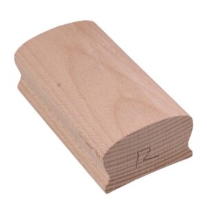 Yibuy Bass Guitar Fretboard Sanding Wood Block 12# Guitar Radius Sanding Block Tool for DIY