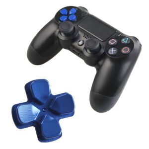 Gametown New Replacement D-PAD Dpad Aluminium Key Button for PS4 Controller Metal Blue