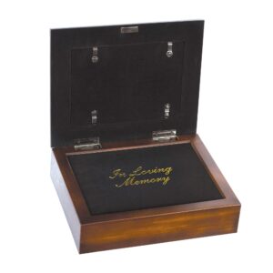 Cottage Garden Always Remember The Love Once Shared Woodgrain Embossed Ashes Bereavement Urn Box