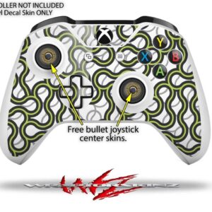 WraptorSkinz Decal Vinyl Skin Wrap Compatible with Xbox One S Console and Controllers - Locknodes 01 Sage Green