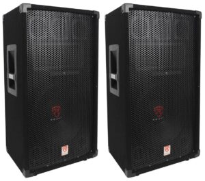 rockville (2) rsg12 12 3-way 1000 watt 8-ohm passive dj/pro audio pa speaker