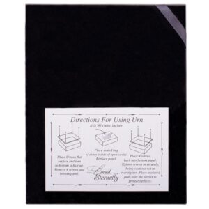 Cottage Garden Always Remember The Love Once Shared Woodgrain Embossed Ashes Bereavement Urn Box