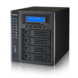 thecus w4810 4-bay wss nas with intel celeron n3160 1.6 ghz qual core, 4gb ram, windows license included - black