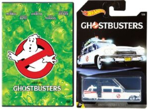 ghostbusters: 1 dvd with hot wheels exclusive classic ghostbusters ecto 1 car die cast 1:64 model bundle