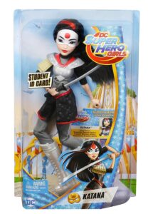 mattel dc super hero girls katana action figure doll