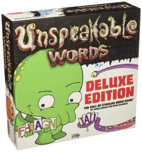 playroom entertainment unspeakable words deluxe edition the call of cthulhu word card game