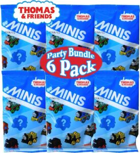 fisher-price thomas & friends minis (engines) blind bags gift set party bundle - 6 pack