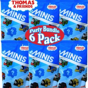 Fisher-Price Thomas & Friends Minis (Engines) Blind Bags Gift Set Party Bundle - 6 Pack