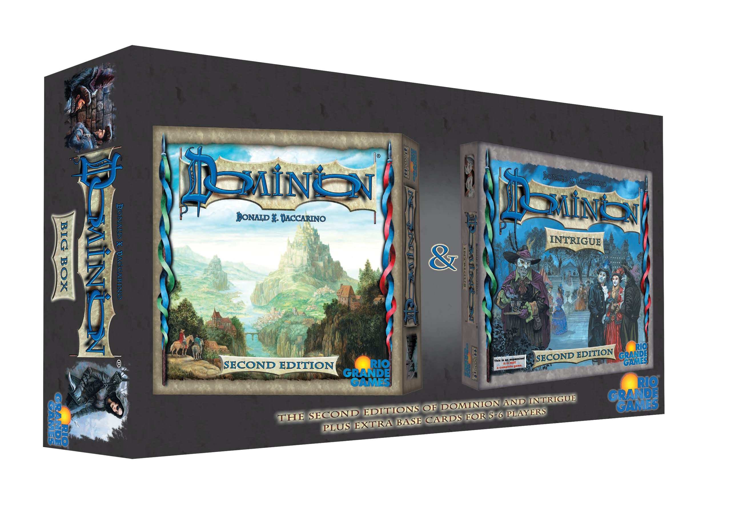 Rio Grande Games: Dominion Big Box 2nd Edition: Strategy Board Game, Comes with Extra Base Cards for 5-6 Players, Compatible with All Dominion Expansions