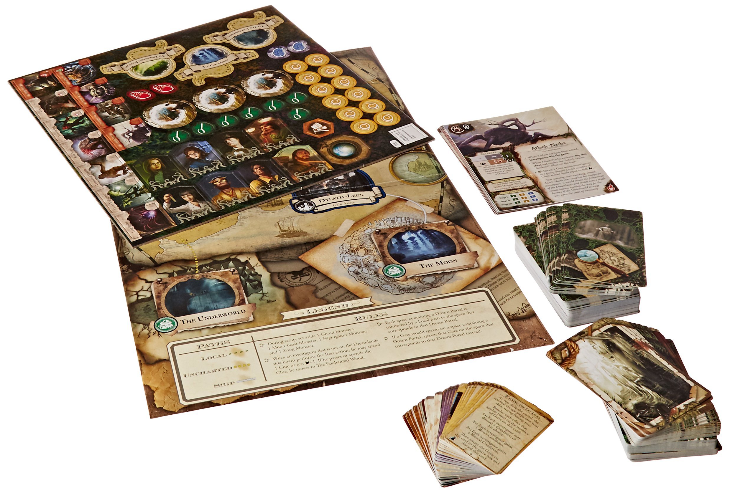 Eldritch Horror The Dreamlands Board Game EXPANSION | Mystery Game | Cooperative Board Game for Adults and Family | Ages 14+ | 1-8 Players | Avg. Playtime 3 Hours | Made by Fantasy Flight Games