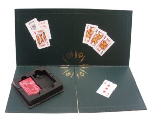 kling magnetics playing cards quarter fold board with 1 red deck