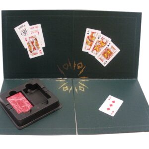 Kling Magnetics Playing Cards Quarter Fold Board with 1 Red Deck