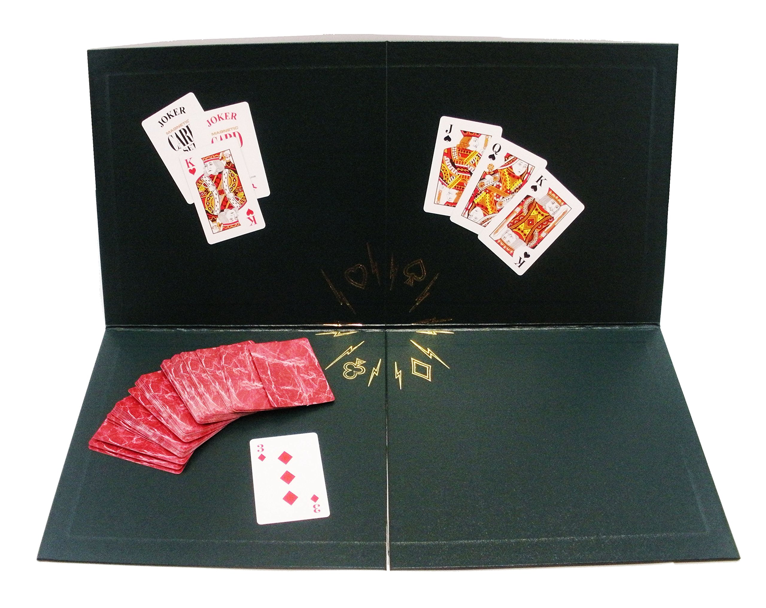 Kling Magnetics Playing Cards Quarter Fold Board with 1 Red Deck