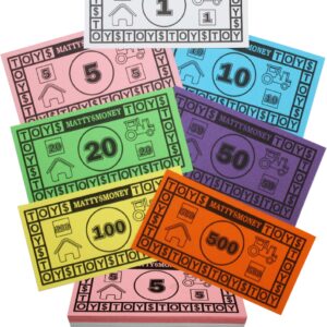 Matty's Money 420 Piece Replacement Play Money Set (60 Pieces Each of $1's, $5's, $10's, $20's, $50's, $100's & $500's) $41,160 in Game Money