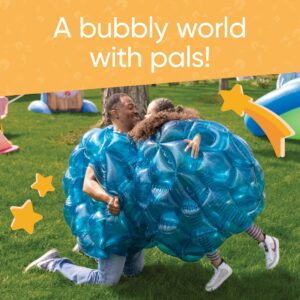 HearthSong Set of Two 36" Blue Inflatable Buddy Bumper Wearable Balls, Holds Up to 200 lbs.