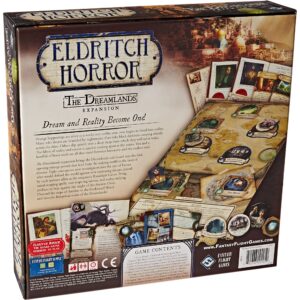 Eldritch Horror The Dreamlands Board Game EXPANSION | Mystery Game | Cooperative Board Game for Adults and Family | Ages 14+ | 1-8 Players | Avg. Playtime 3 Hours | Made by Fantasy Flight Games