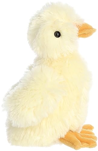 Aurora® Adorable Mini Flopsie™ Duckling Stuffed Animal - Playful Ease - Timeless Companions - Yellow 8 Inches