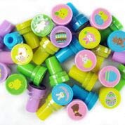 TINYMILLS 50 Pcs Easter Assorted Stampers for Kids Easter Egg Fillers Easter Basket Stuffers Classroom Rewards Church Easter Egg Hunt VBS Sunday School Rewards