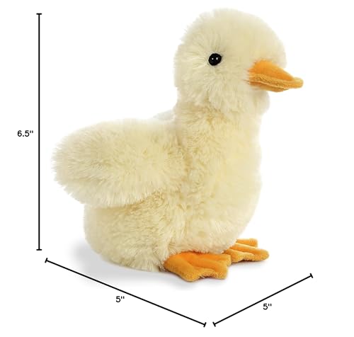 Aurora® Adorable Mini Flopsie™ Duckling Stuffed Animal - Playful Ease - Timeless Companions - Yellow 8 Inches