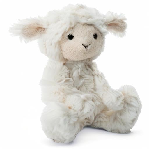 Jellycat Squiggle Lamb Stuffed Animal, Small, 9 inches