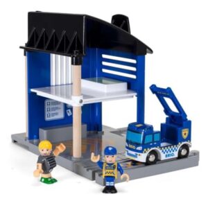 Brio World - 33813 Police Station - Interactive Toy Set for Kids | Enhances Creativity & Imagination | Features Light & Sound Effects | Compatible with Brio Railway | Perfect for Ages 3 and Up