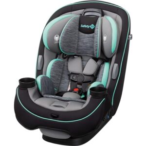 safety 1st grow and go all-in-one convertible car seat, rear facing car seat 5-40 lbs, forward facing car 30–65 lbs, high back booster seat 40-100 lbs, aqua pop