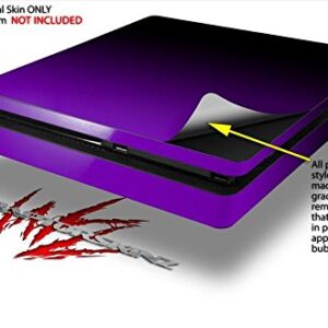 Vinyl Decal Skin Wrap Compatible with Sony PlayStation 4 Slim Console Smooth Fades Purple Black (PS4 NOT Included)