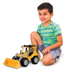 driven by battat – toy backhoe loader for kids – toy digger truck – construction vehicle toy – movable parts – 3 years + – midrange backhoe loader