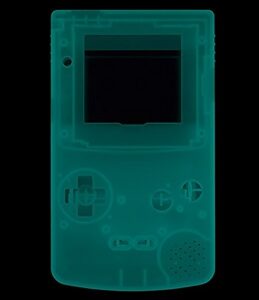 game boy color [gbc] replacement case/shell/housing [glow in the dark green] [mortoff games]